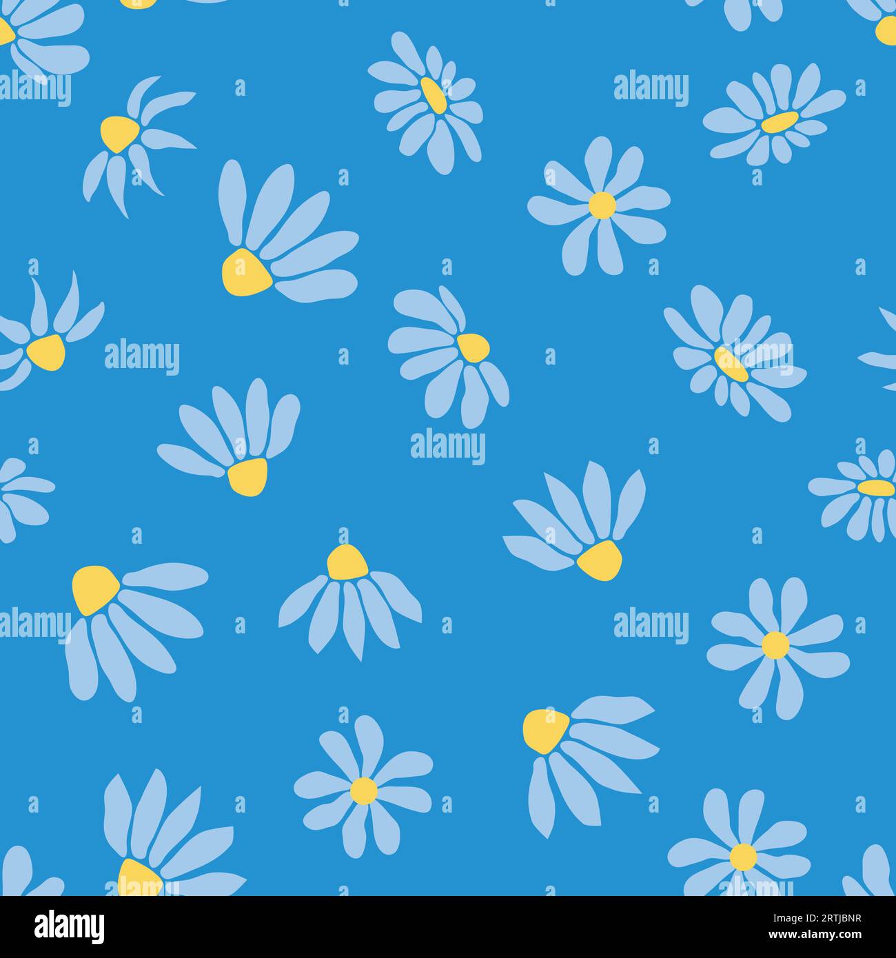 Boho Chamomile vintage seamless pattern. Hippie flower power retro ...