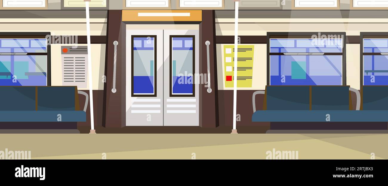 Exterior of underground train vector illustration Stock Vector Image ...