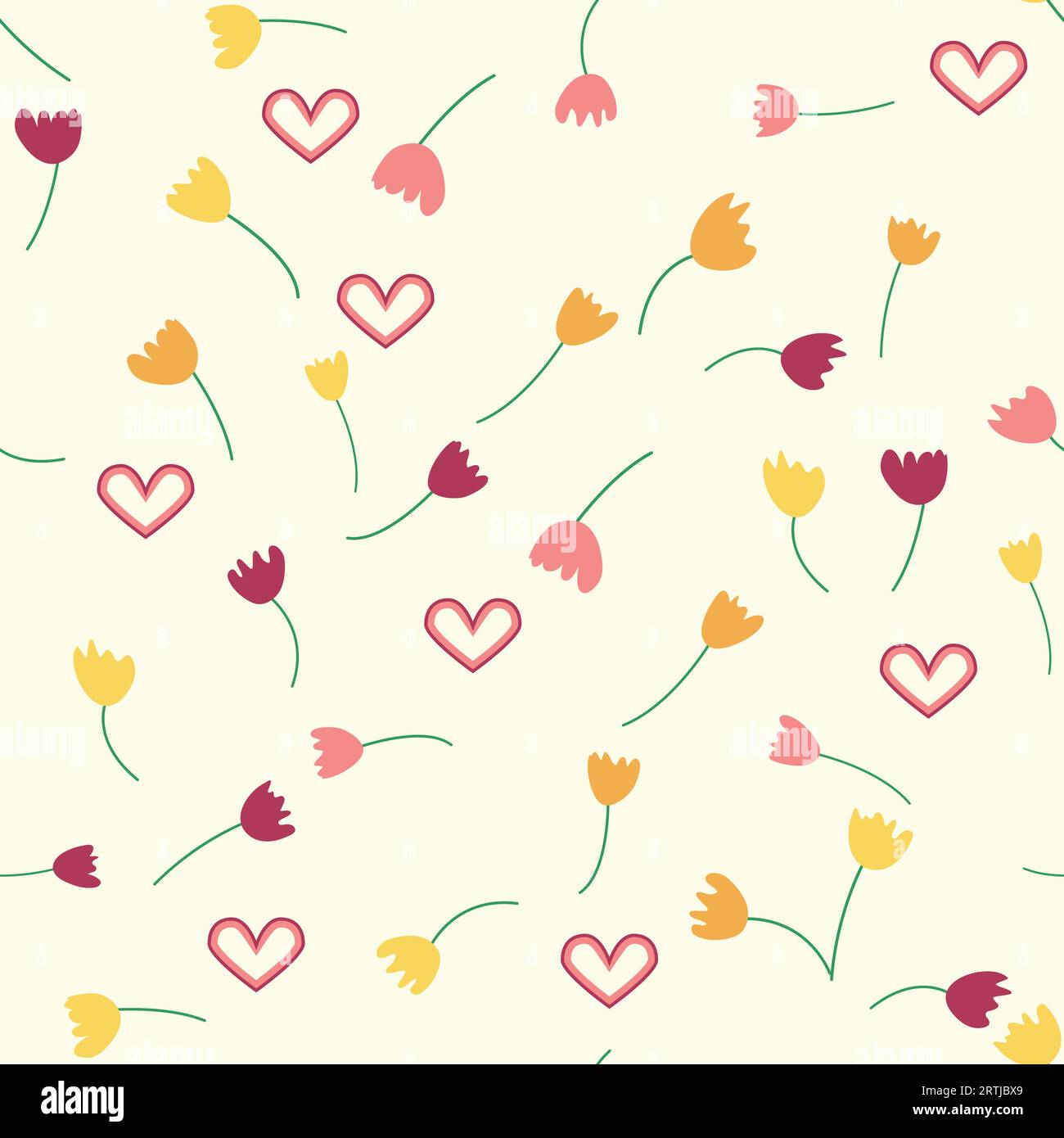 Boho Floral vintage seamless pattern. Hippie flower power retro textile ...