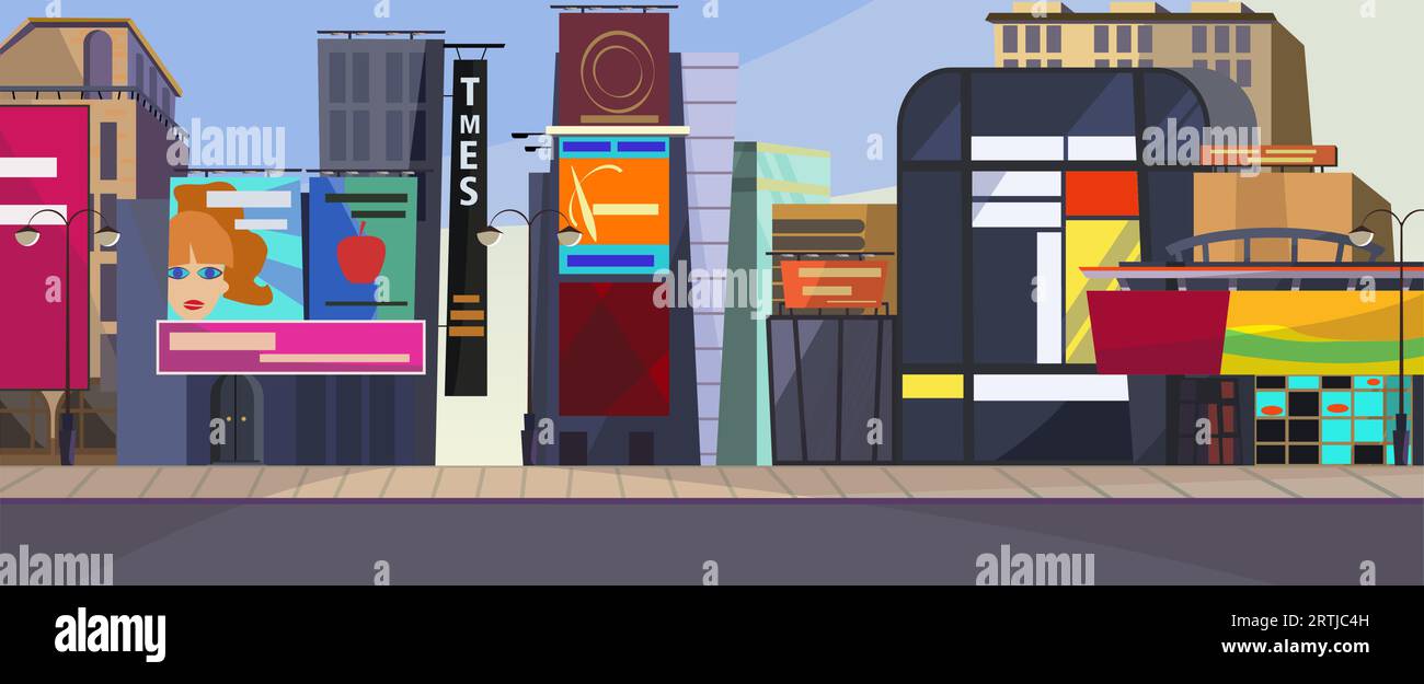 New York cityscape vector illustration Stock Vector Image & Art - Alamy