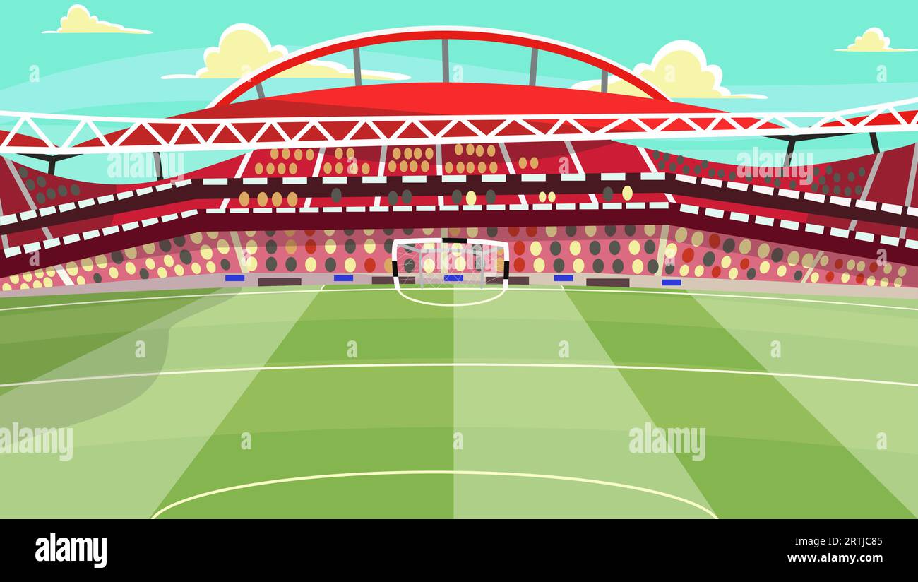 Soccer stadium vector illustration Stock Vector Image & Art - Alamy