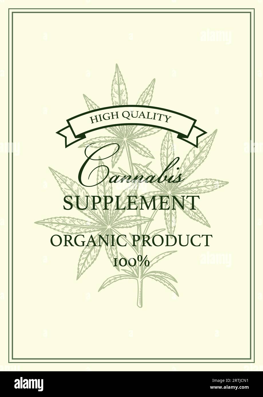 Cannabis vertical design for packaging, social media posts, store ...