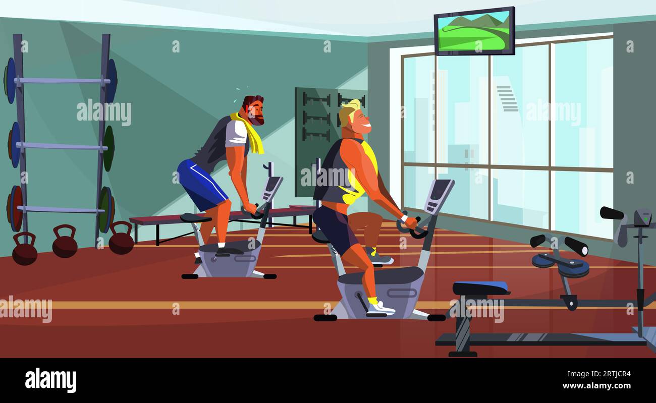 Strength training space Stock Vector Images - Alamy