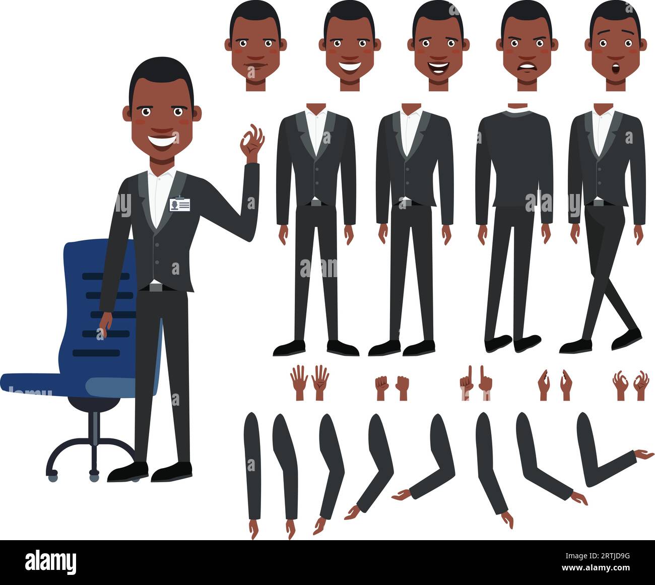 Back view male arm Stock Vector Images - Alamy