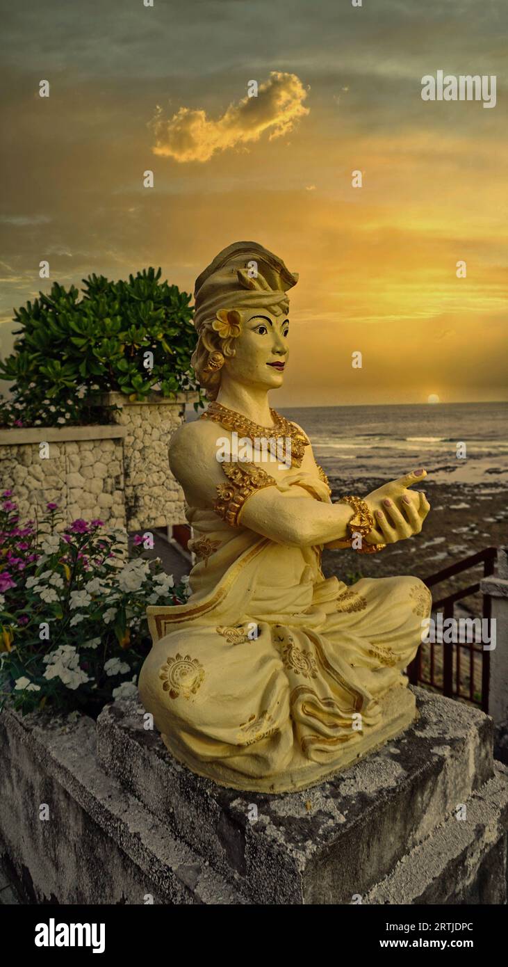 Bali Statue on Sunset Stock Photo - Alamy