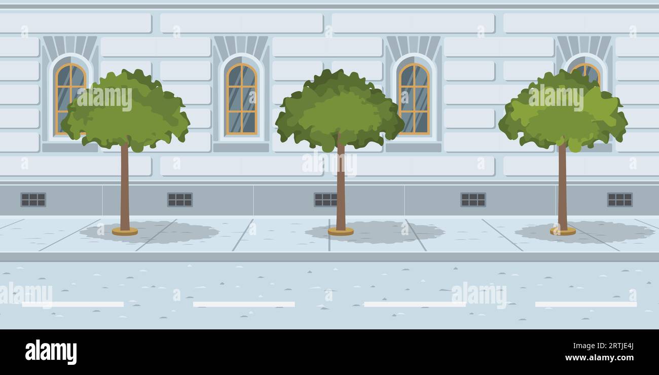 Urban tree shadow on Stock Vector Images - Alamy