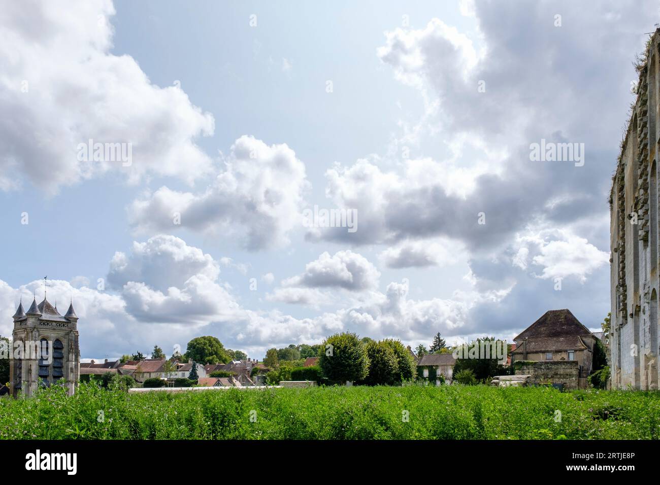 The small city of La Ferte-Milon is crossed by the canalised river ...