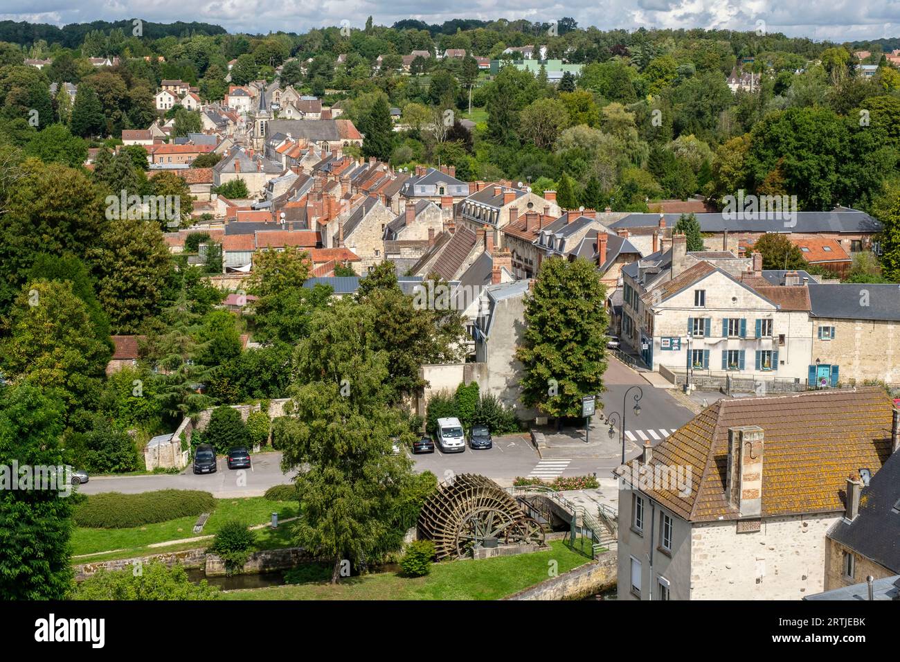 The small city of La Ferte-Milon is crossed by the canalised river ...