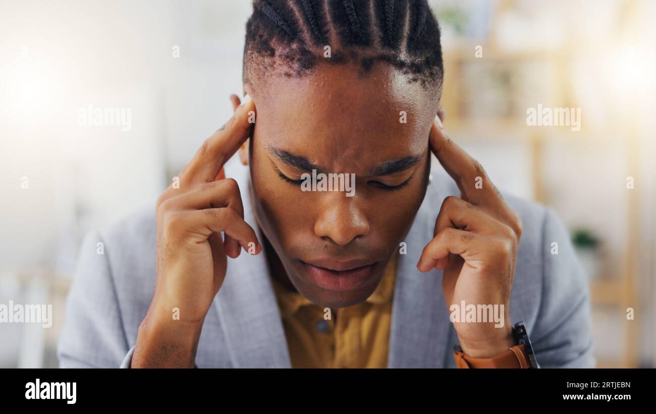 Frustrated african man over black hi-res stock photography and images ...