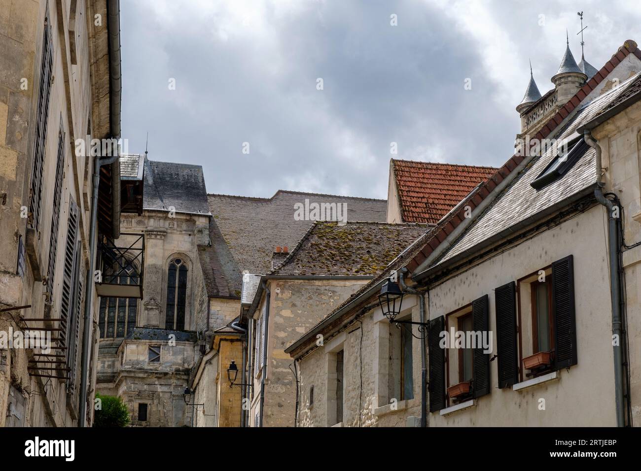The small city of La Ferte-Milon is crossed by the canalised river ...