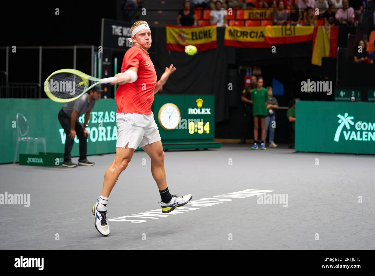 Alejandro Davidovich Fokina of Spain in action during the Valencia ...