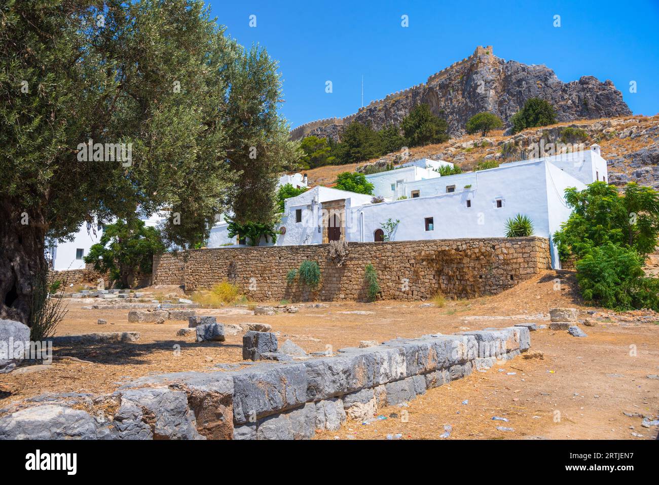 Lindos village hi-res stock photography and images - Alamy
