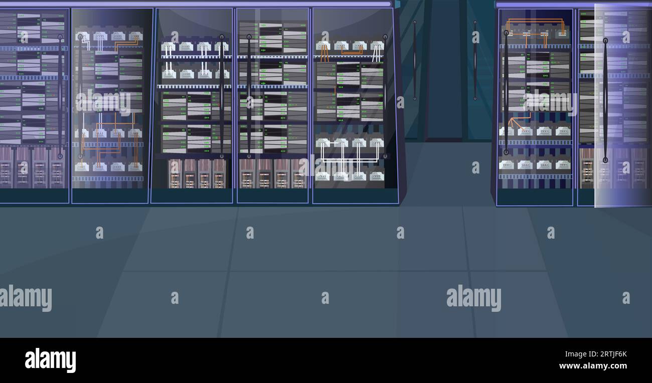 Data center server rack art Cut Out Stock Images & Pictures - Alamy