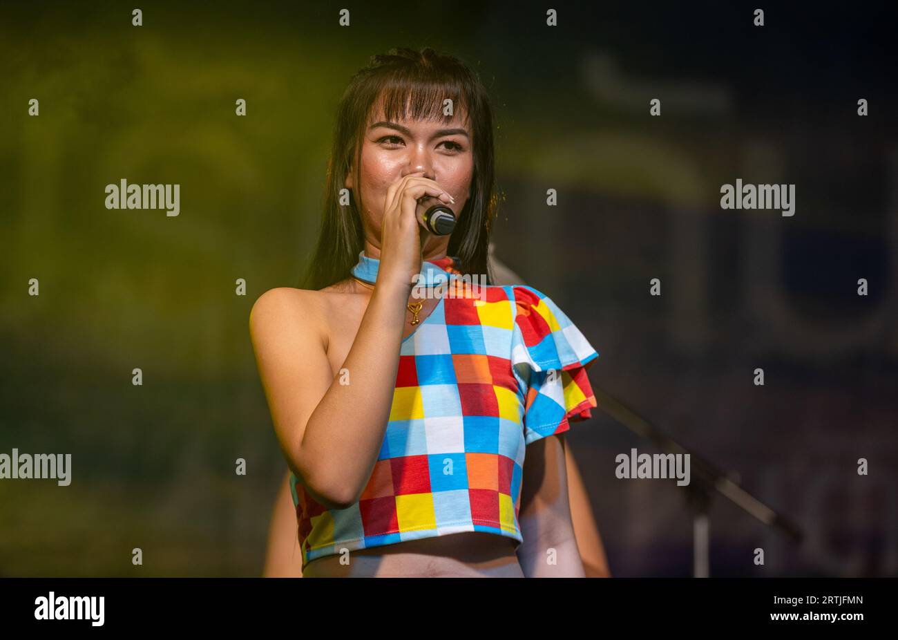 Thai Singers and Dancers on stage in Thailand Stock Photo - Alamy
