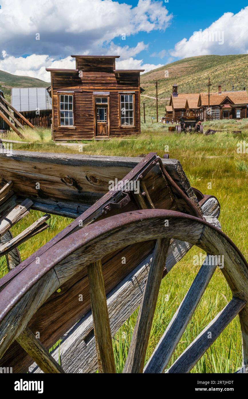 The Miner's Union Hall, Main Street, Bodie ghost town in California ...