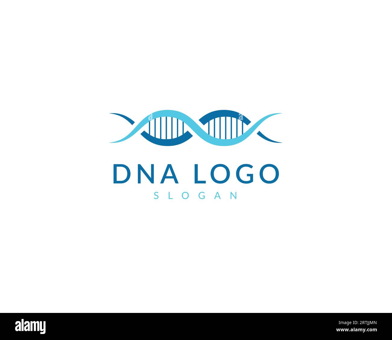 DNA logo design vector template. Science and technology logo design ...
