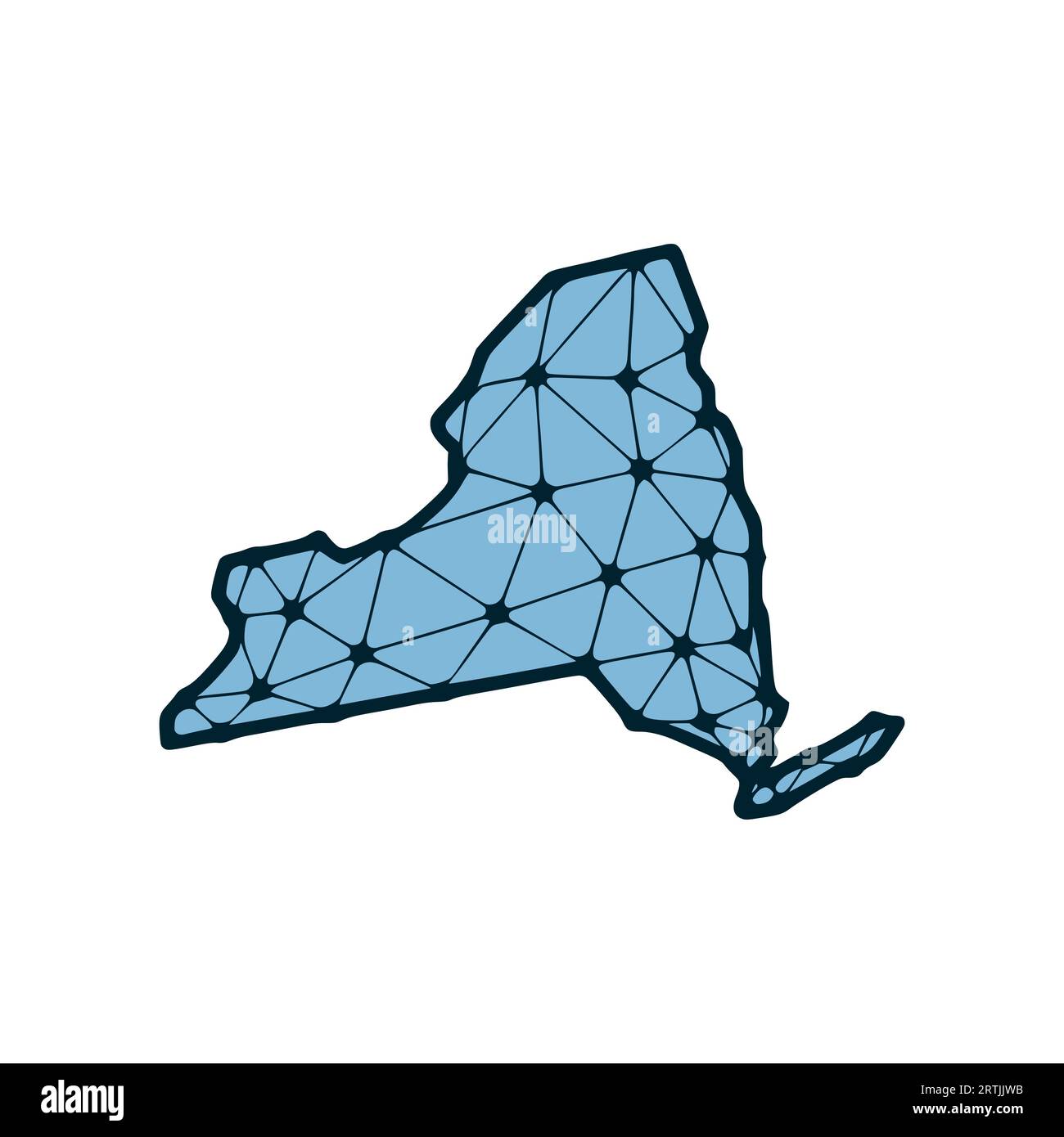 New york state map Cut Out Stock Images & Pictures - Alamy