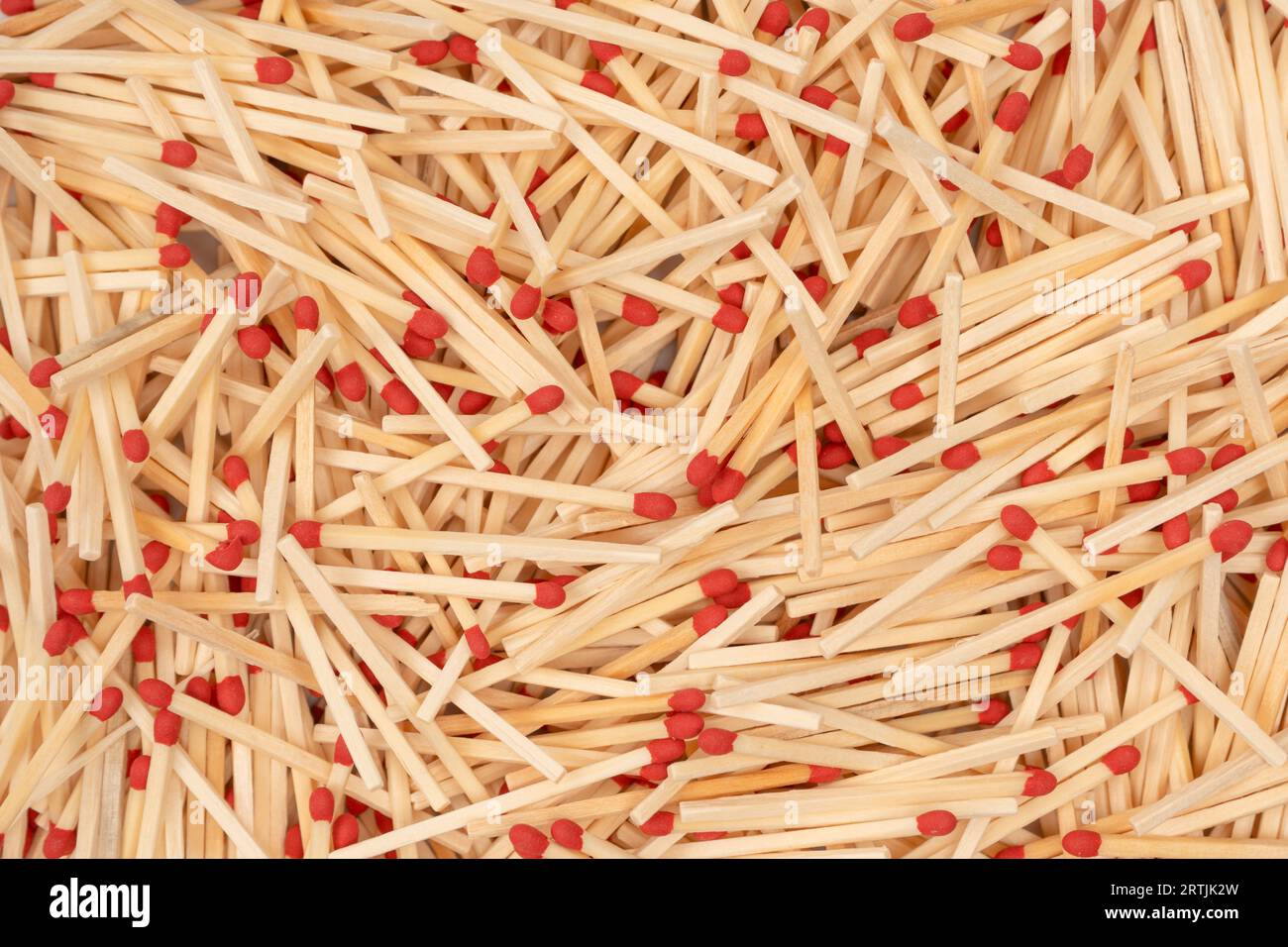 Group of new matchsticks as a background. Top view Stock Photo - Alamy
