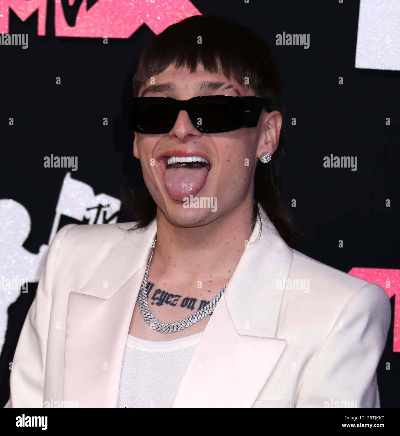 September 12, 2023, Newark, New York, USA: Singer PESO PLUMA seen on ...