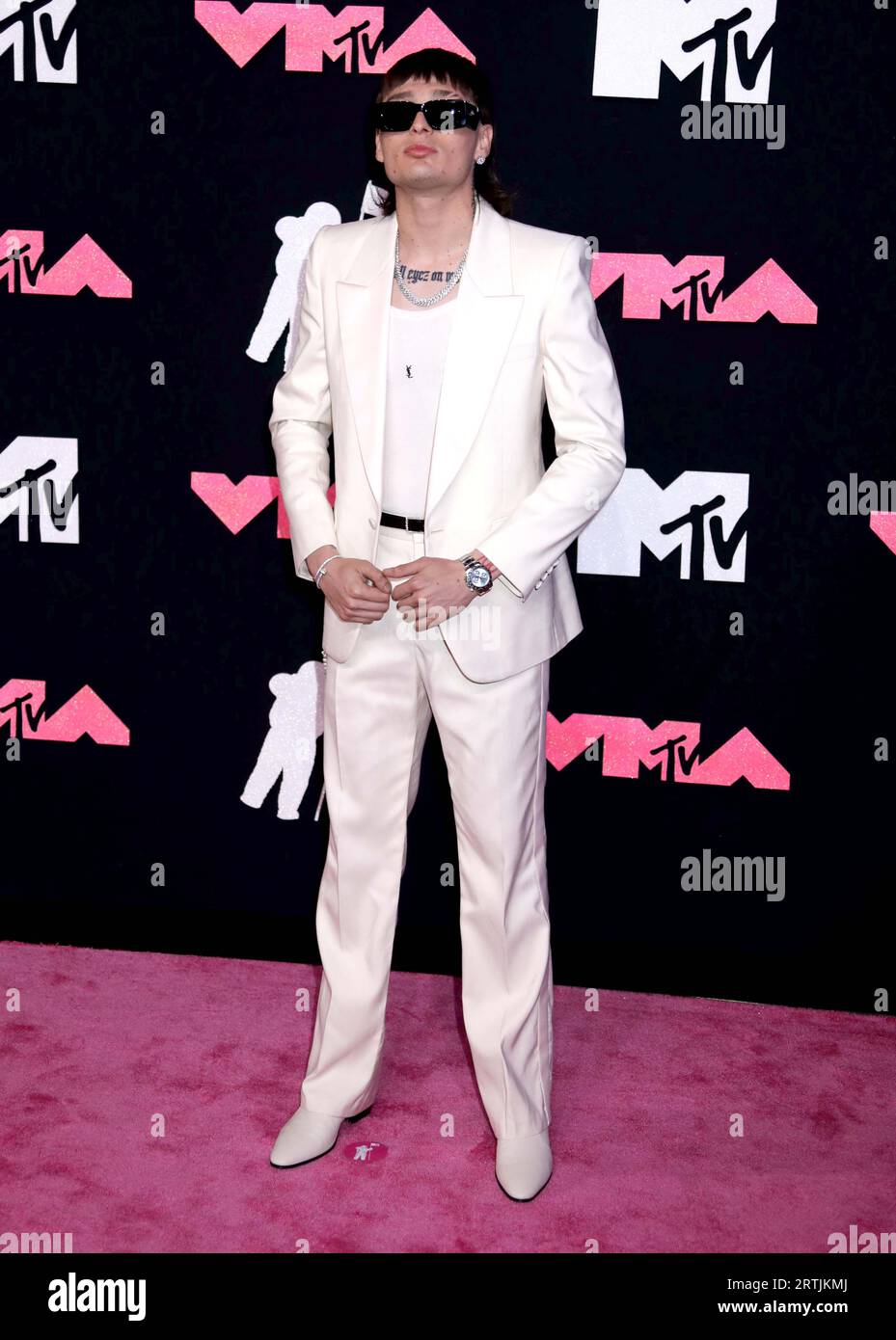 September 12, 2023, Newark, New York, USA: Singer PESO PLUMA seen on ...