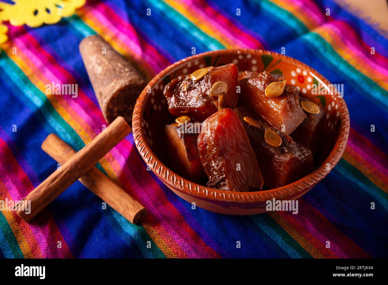 Dulce de Calabaza. Mexican dessert whose main ingredients are pumpkin ...