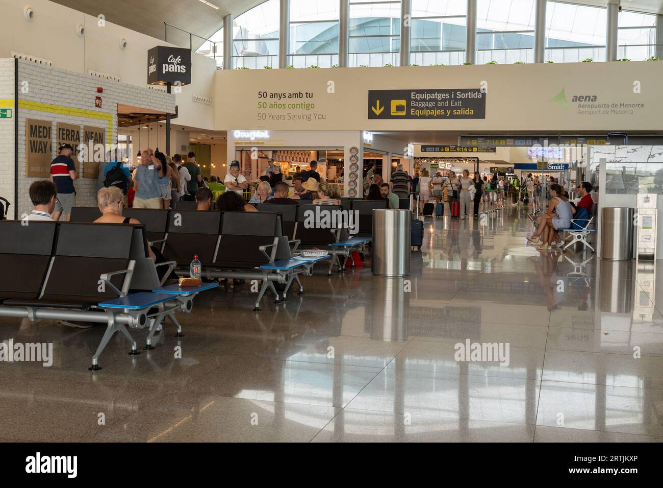 Mahon Airport, Menorca: Gateway to the Mediterranean Island Stock Photo ...