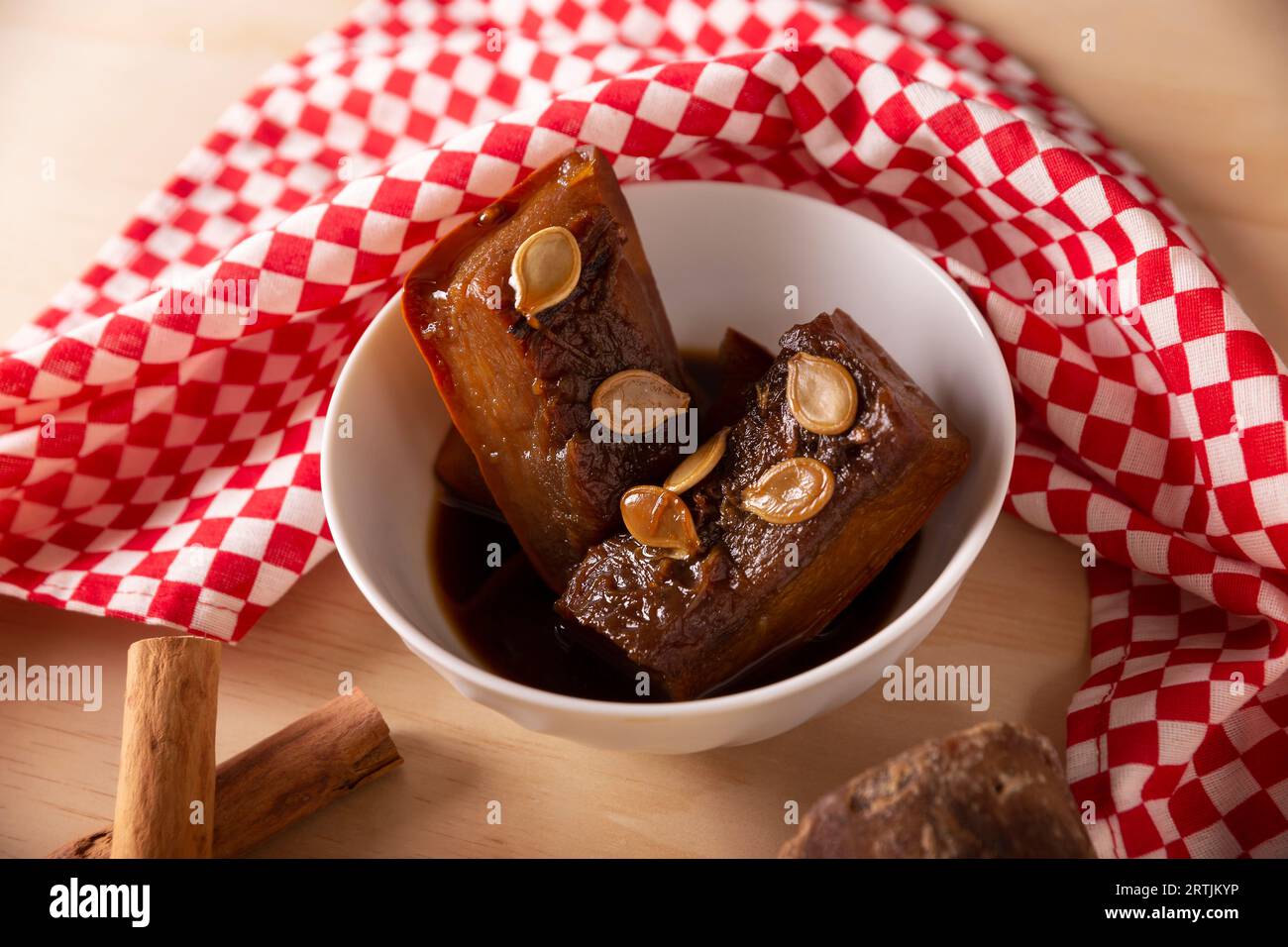Dulce de Calabaza. Mexican dessert whose main ingredients are pumpkin ...