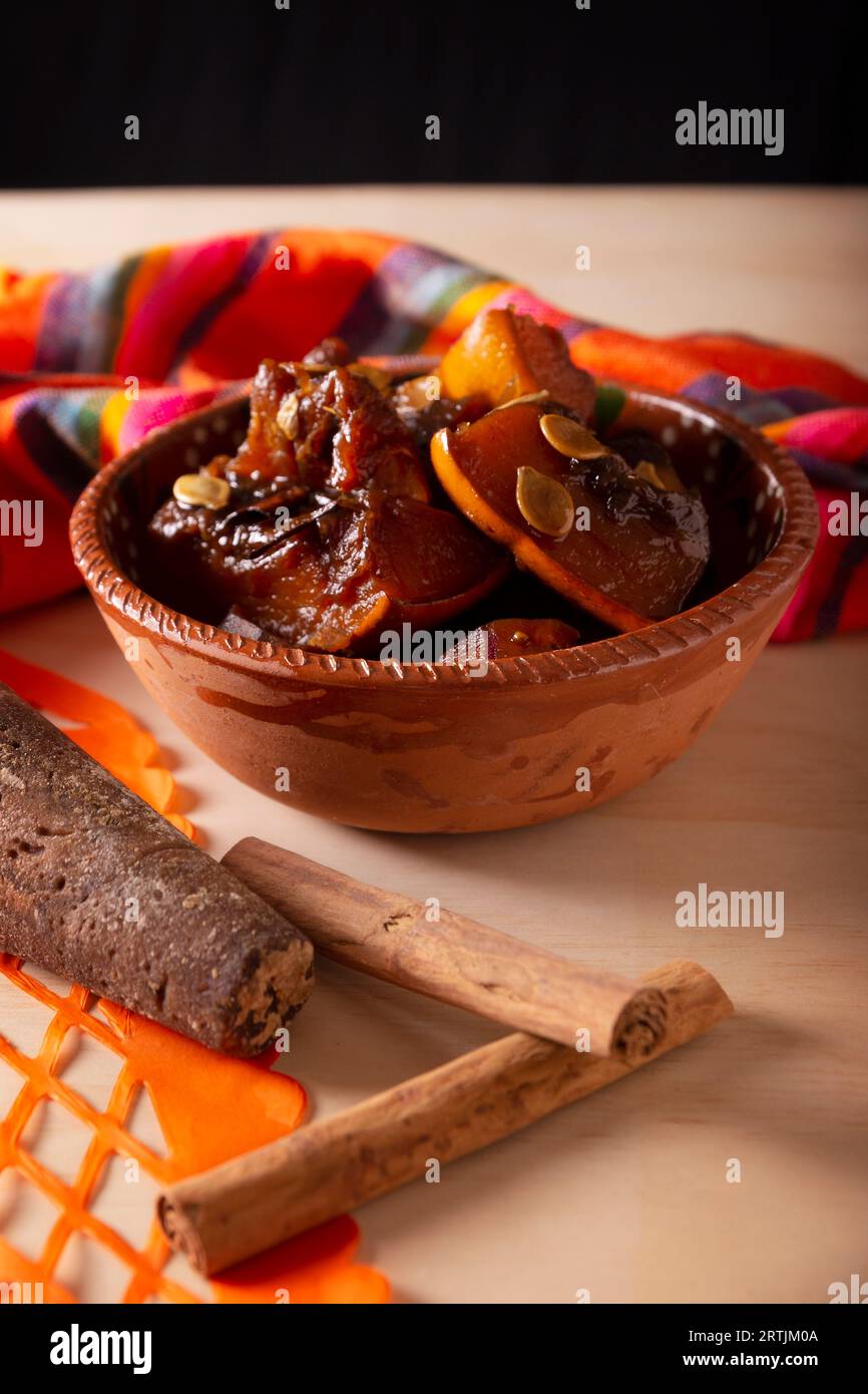 Dulce de Calabaza. Mexican dessert whose main ingredients are pumpkin ...