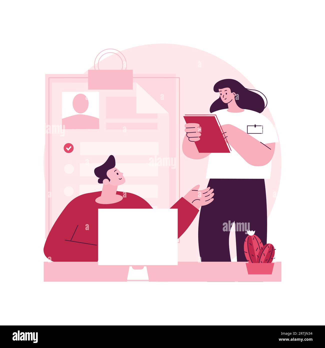 Internship abstract concept vector illustration. Paid internship ...