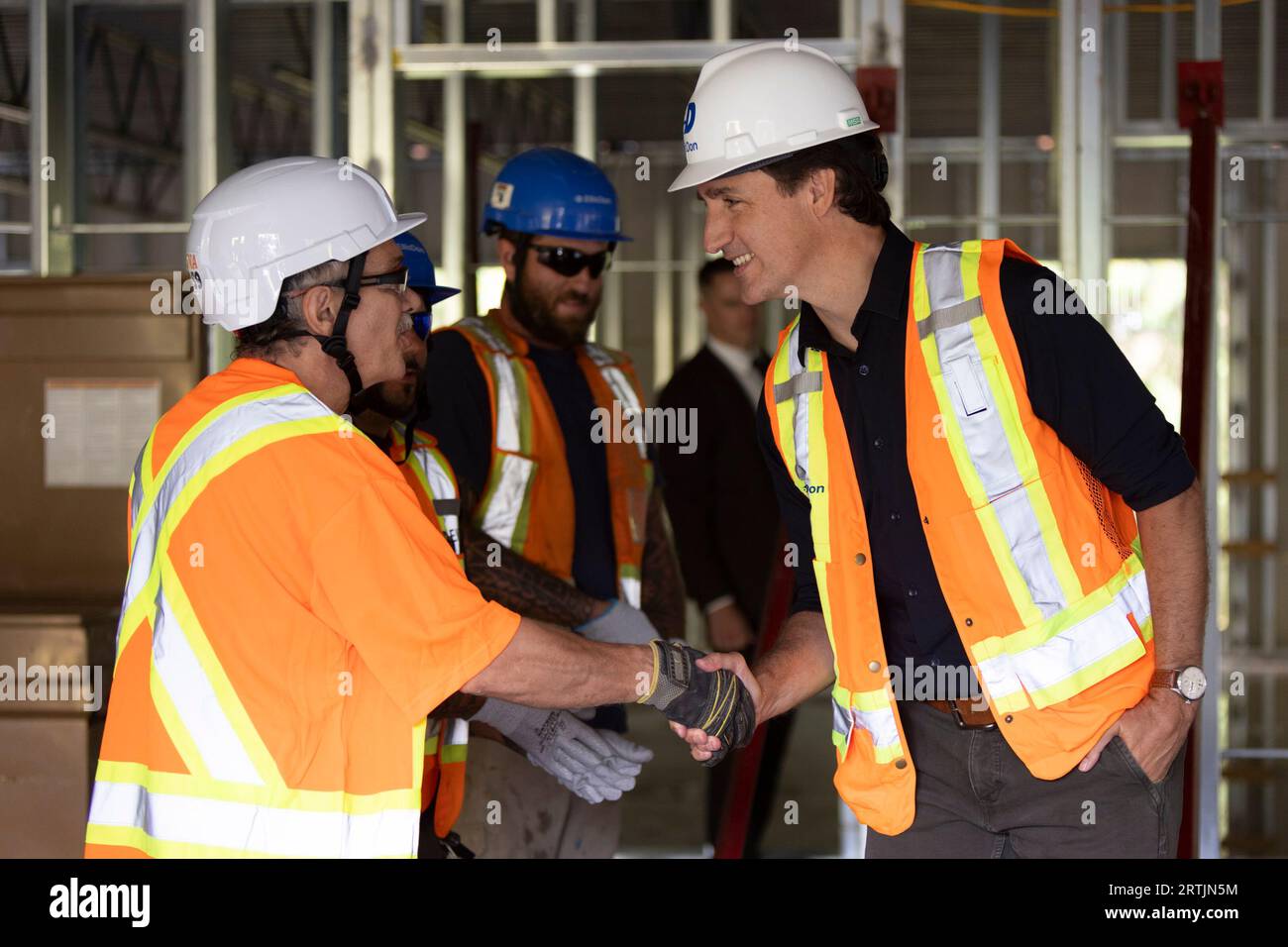 London, Canada. 13th Sep, 2023. Prime Minister Justin Trudeau visits ...