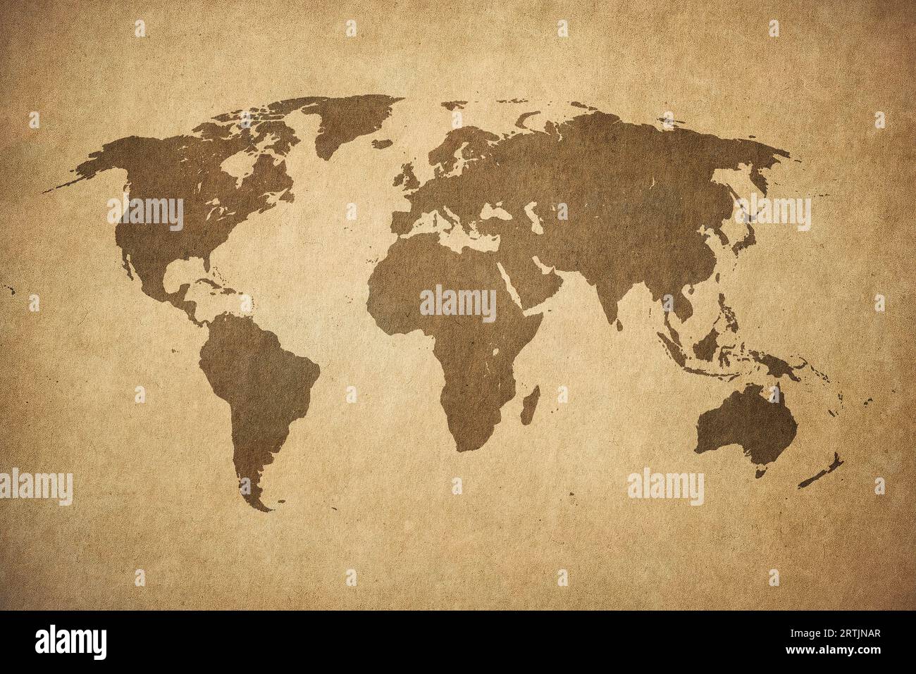 Old black and white world map hi-res stock photography and images - Alamy