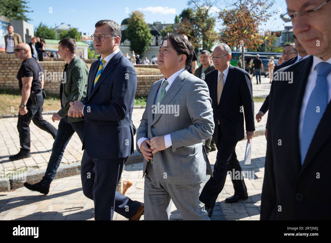 Kyiv, Ukraine. 9th Sep, 2023. Japanese Foreign Minister Yoshimasa ...