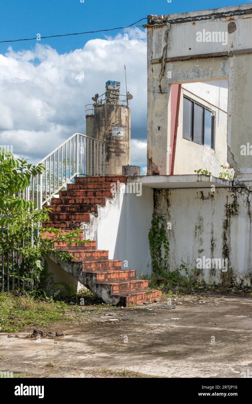 The abandoned Commonwealth Oil Refining Company, Inc. (CORCO) sits on ...