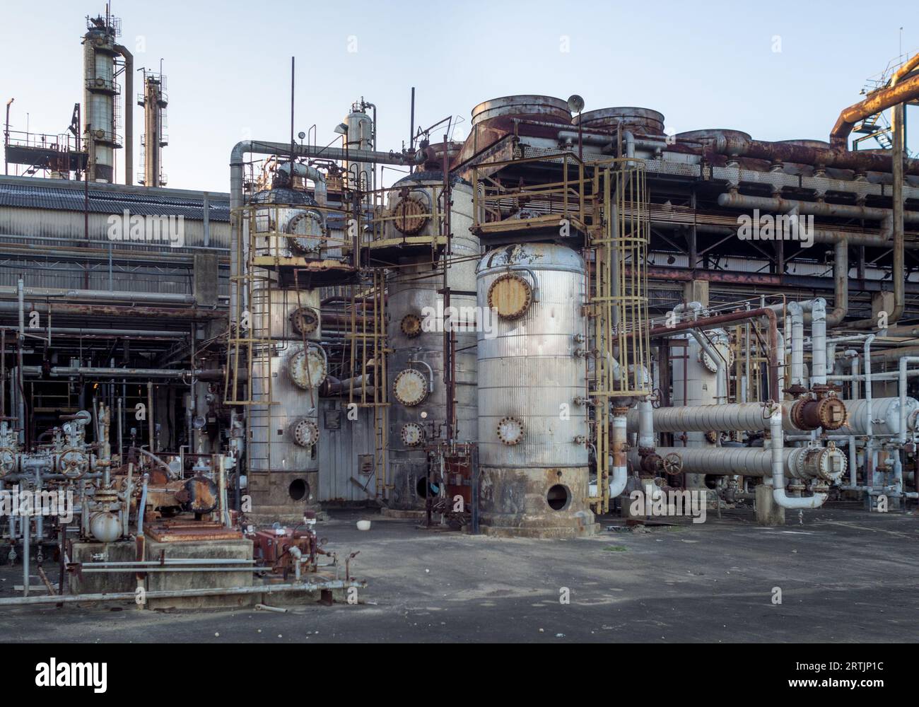 The abandoned Commonwealth Oil Refining Company, Inc. (CORCO) sits on ...