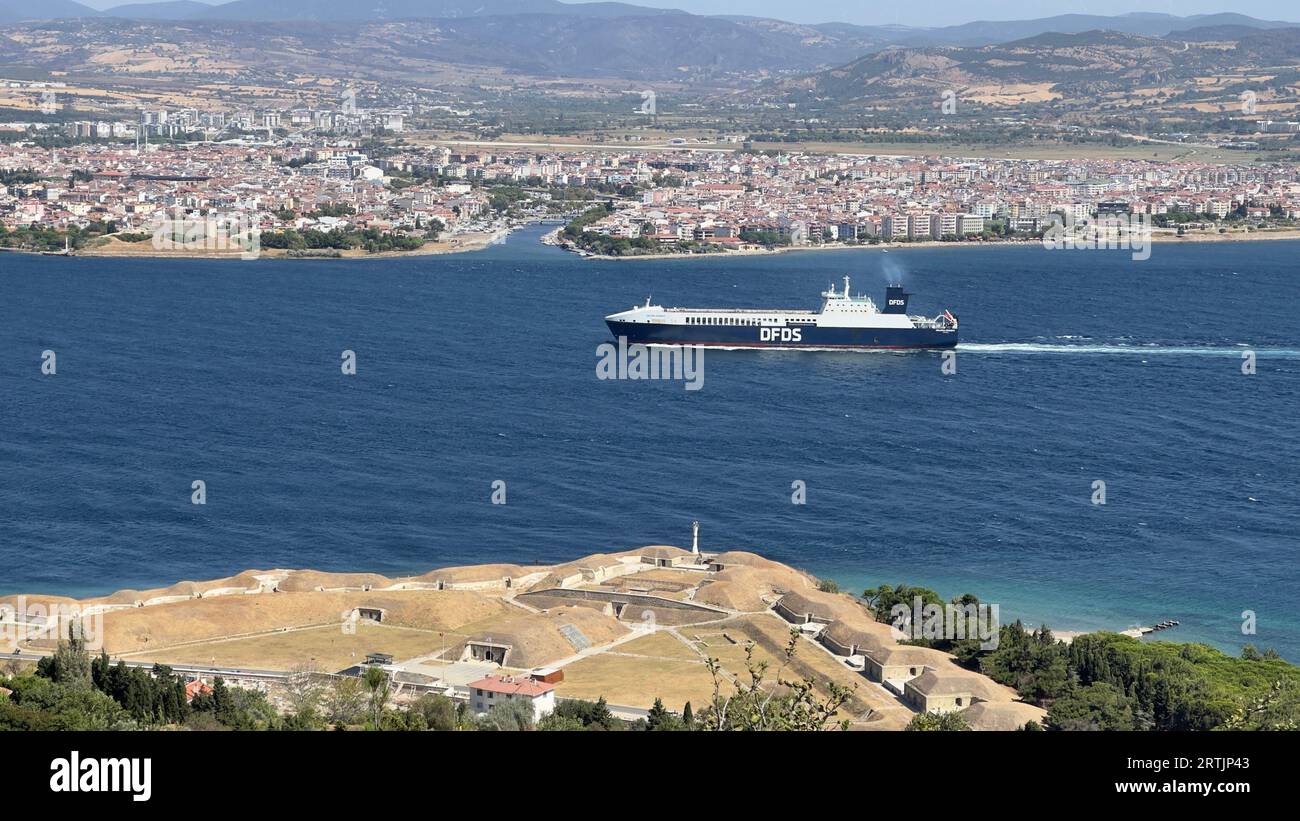 The Dardanelles Strait internationally significant waterway in ...