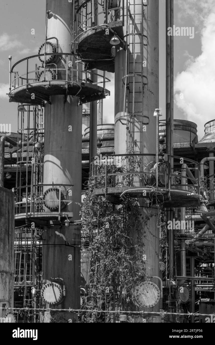 The abandoned Commonwealth Oil Refining Company, Inc. (CORCO) sits on ...