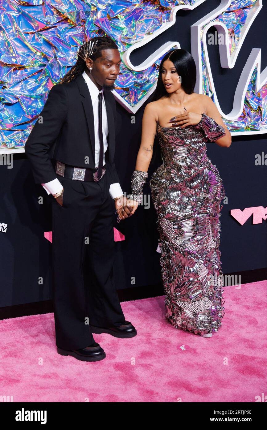 12 September 2023 - Newark, New Jersey - Cardi B - Offset. 2023 MTV ...