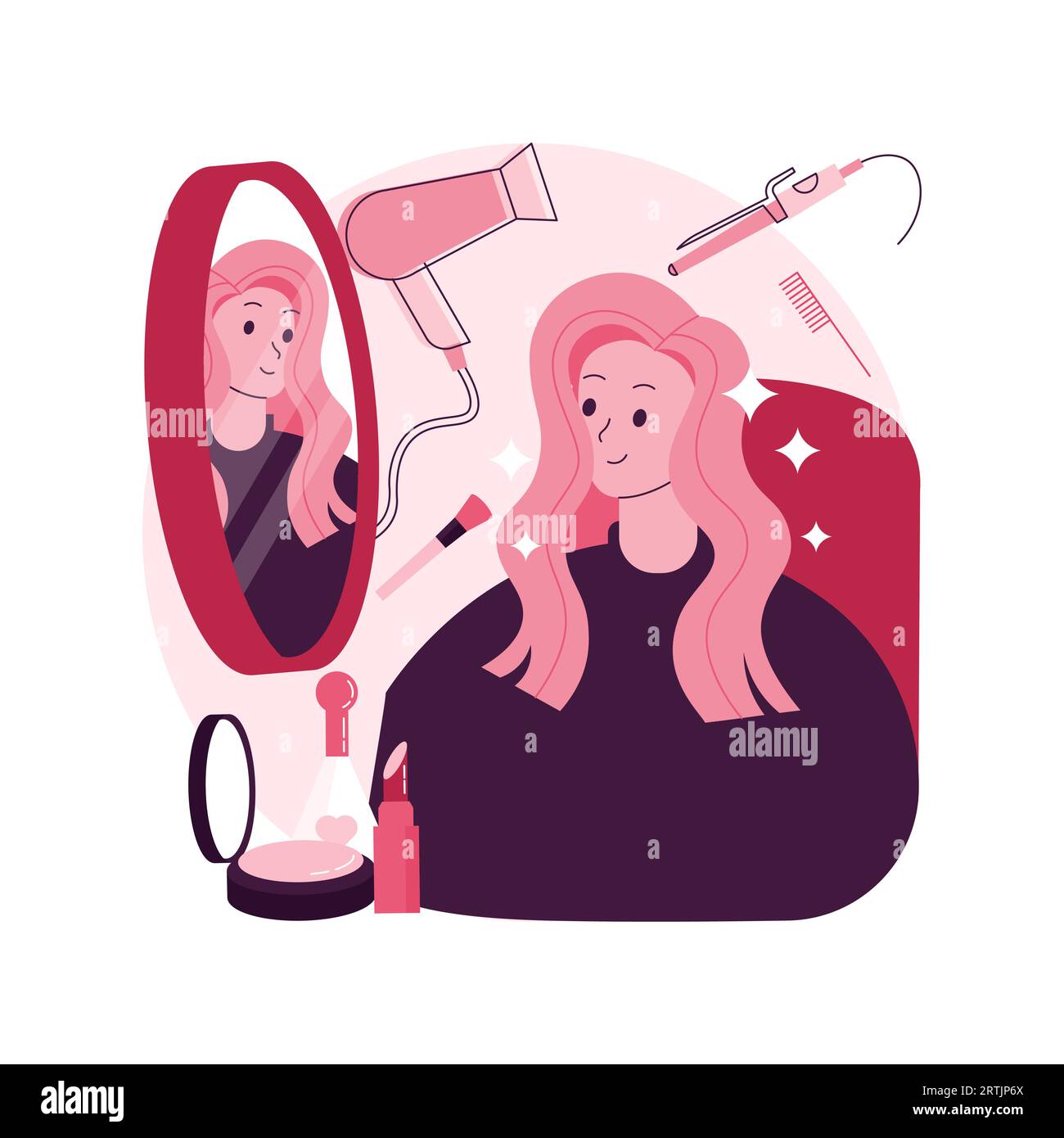 Red parlor Stock Vector Images - Alamy