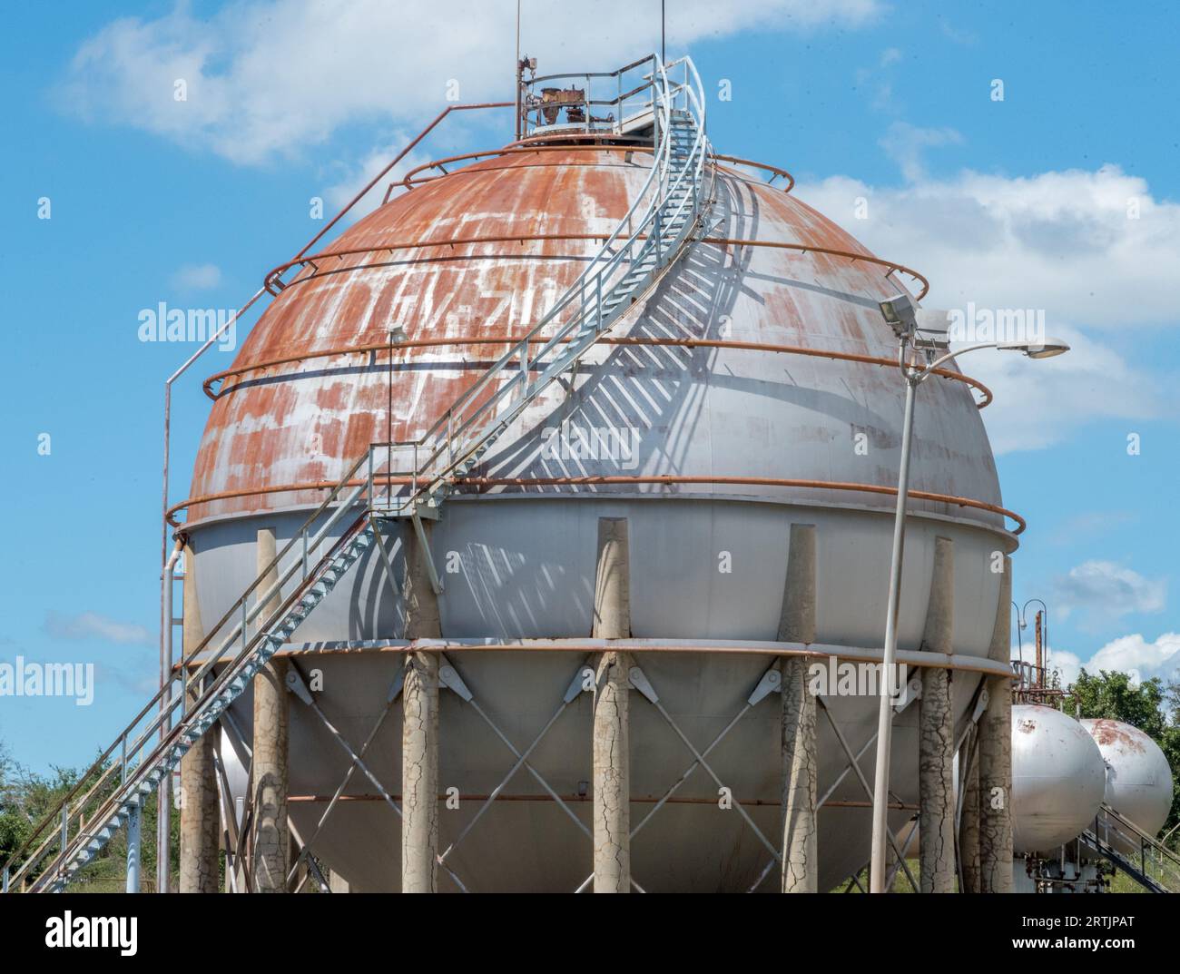 The abandoned Commonwealth Oil Refining Company, Inc. (CORCO) sits on ...