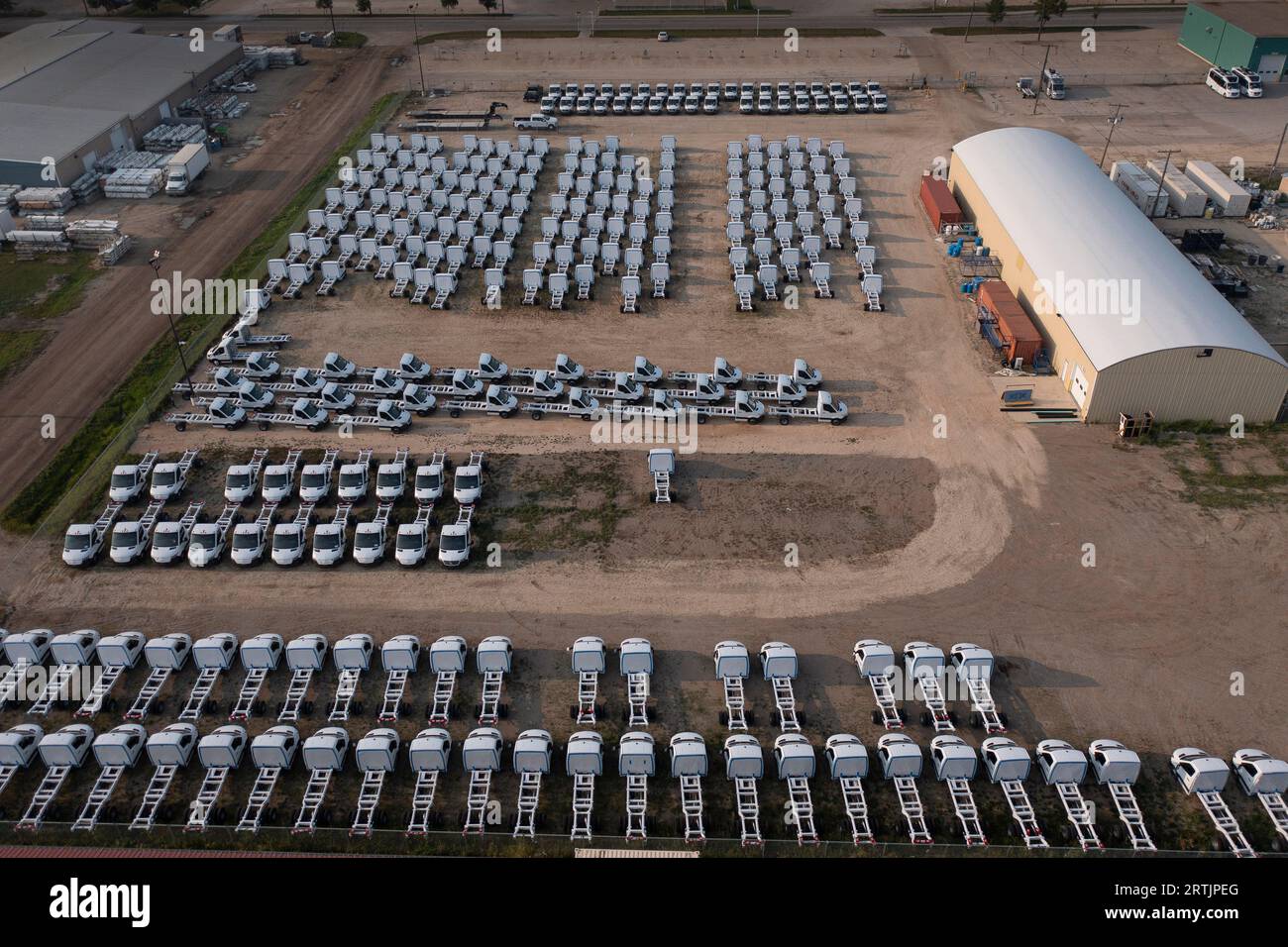 Aerial view of Leisure Travel Van, Triple E Recreational Vehicle (R ...