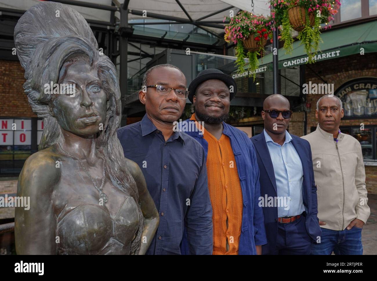 (left to right) Hawi Gondwe, Ade Omotayo, Nathan Allen and Dale Davis ...