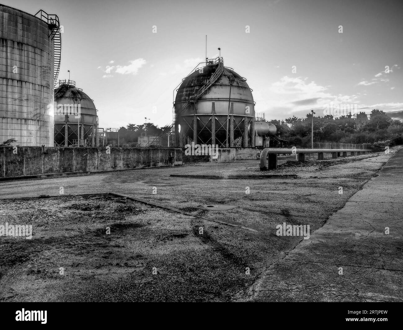 The abandoned Commonwealth Oil Refining Company, Inc. (CORCO) sits on ...