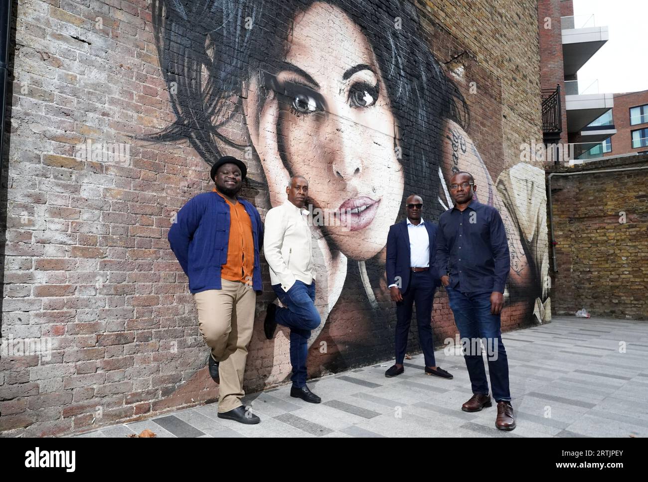 (left to right) Ade Omotayo, Dale Davis, Nathan Allen and Hawi Gondwe ...