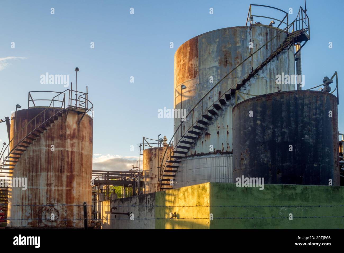 The abandoned Commonwealth Oil Refining Company, Inc. (CORCO) sits on ...