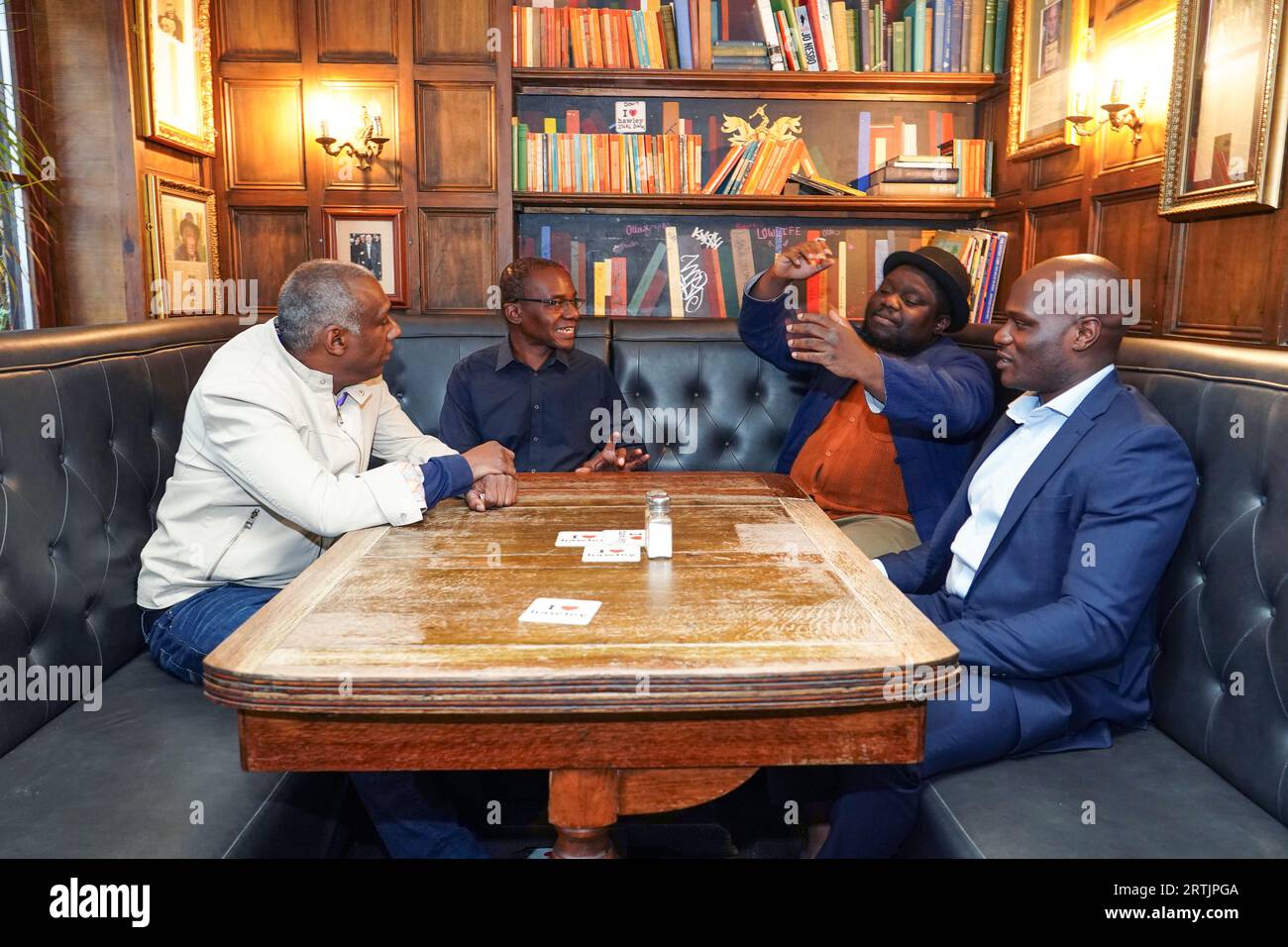 (left to right) Dale Davis, Hawi Gondwe, Ade Omotayo and Nathan Allen ...