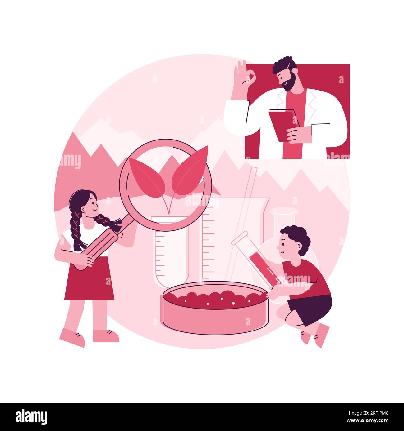 Science camp abstract concept vector illustration. Science summer camp ...