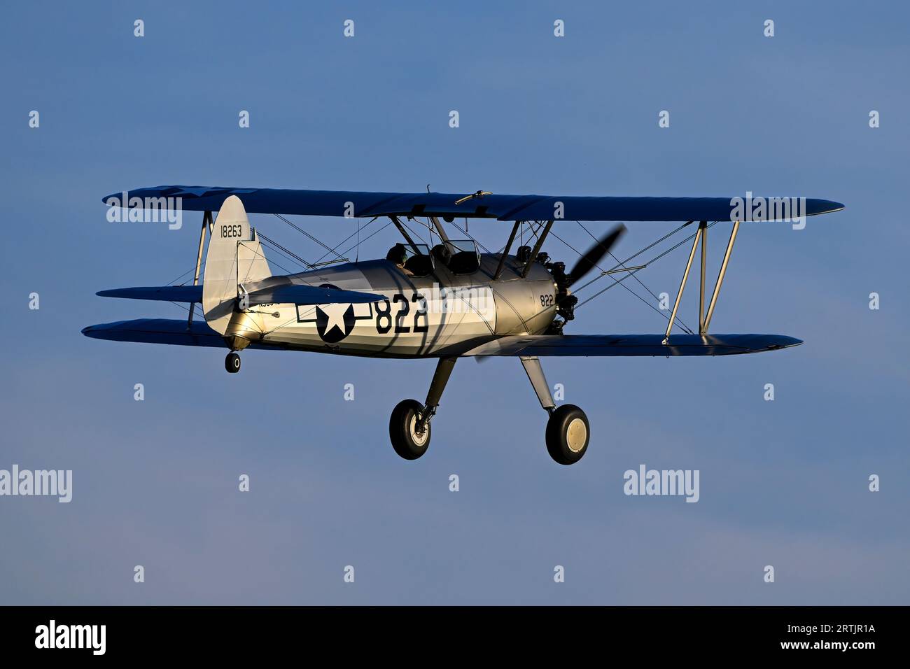 Boeing PT17 Stearman training aircraft Stock Photo - Alamy