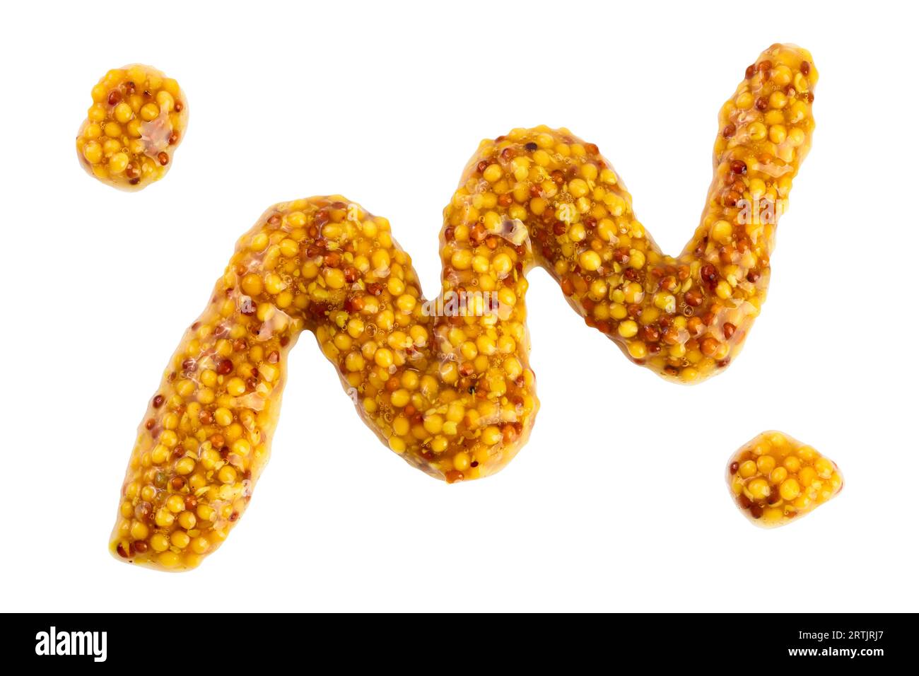 french mustard isolated on white background with full depth of field ...