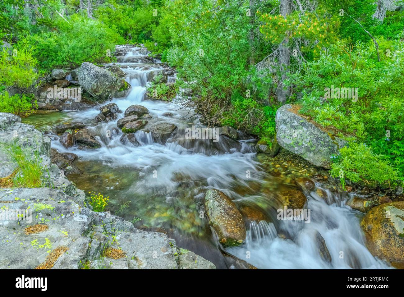 cascades on cottonwood creek in the crazy mountains near clyde park ...
