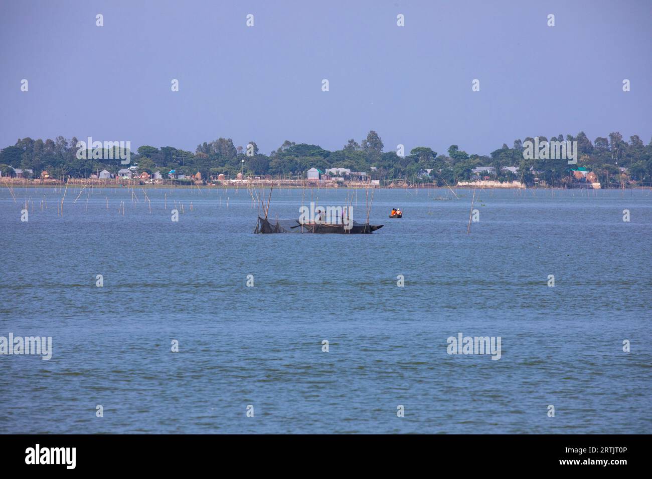 Fishing in the Nikli Haor at austagram in Kishorganj. Bangladesh Stock ...